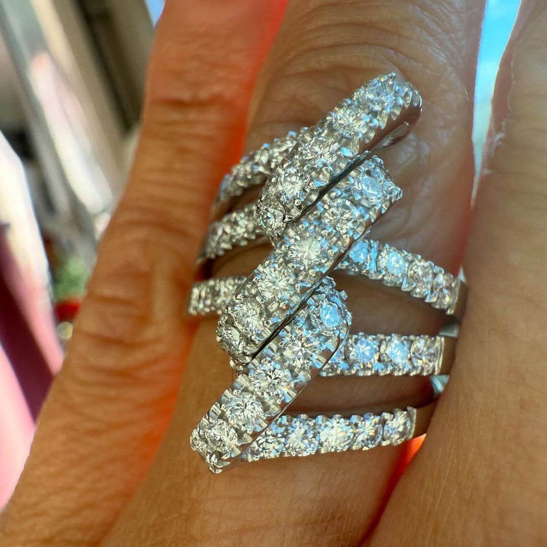 1.55ctw Fine Vertical Track Ring-JOSHINY